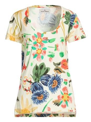 VIVIENNE WESTWOOD Printed Jersey T-shirt - Cream