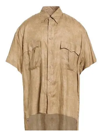 Giorgio Armani Shirt Khaki Size Linen - Beige