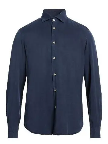 Boglioli Shirt Size Lyocell - Navy
