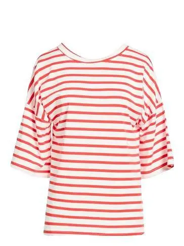 SHIRTAPORTER Striped Jersey T-shirt - Red