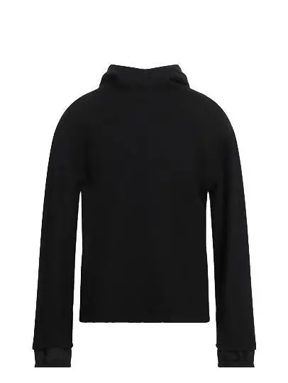JIL SANDER Wool And Polyamide Hooded Sweatshirt - Black