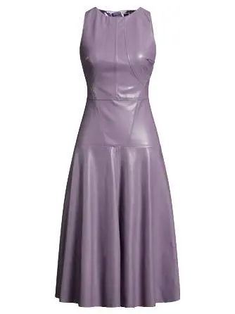 Elisabetta Franchi Flared Midi Dress - Purple