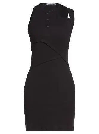 Ottolinger Ribbed Jersey Mini Dress - Black