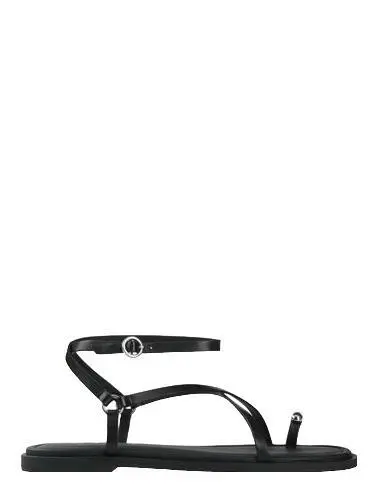 Rag & Bone Leather Thong Sandals - Black