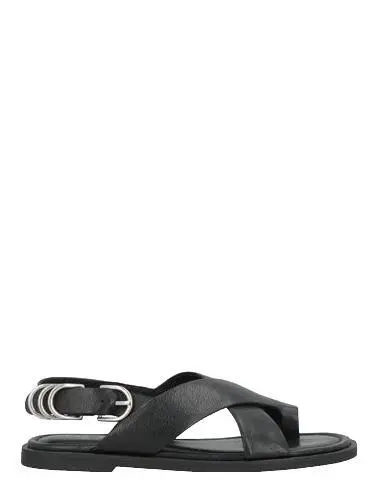 Rag & Bone Leather Thong Sandals - Black
