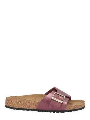 BIRKENSTOCK Pebbled Leather Sandals - Purple