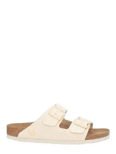 BIRKENSTOCK Ivory Textile Sandals - White