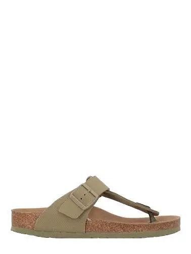 BIRKENSTOCK Textile Fiber Thong Sandals - Beige