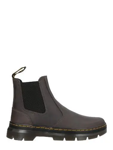 Dr. Martens Embury Gunmetal Saddleback Ankle Boots - Brown