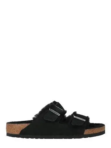 BIRKENSTOCK Shearling Sandals - Black