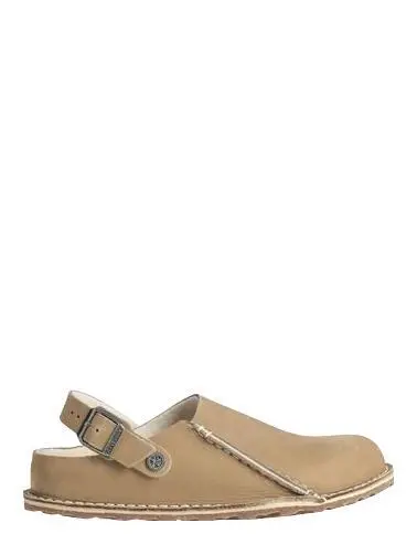 BIRKENSTOCK Lutry Leather Mules - Beige