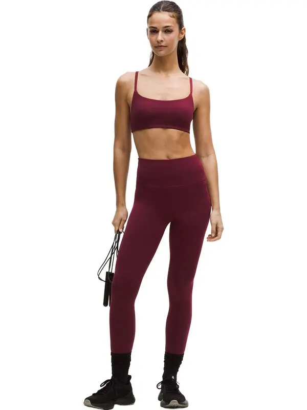 Lululemon Wunder Train No Line High-rise 25" Tights - Burgundy Bay