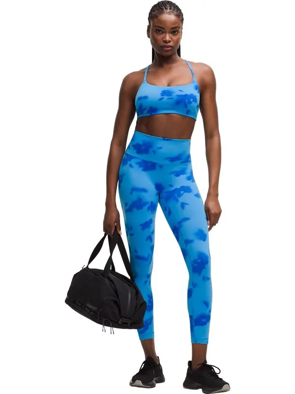 Lululemon Wunder Train No Line High-rise 25" Tights - Hazy Floral Blue Multi