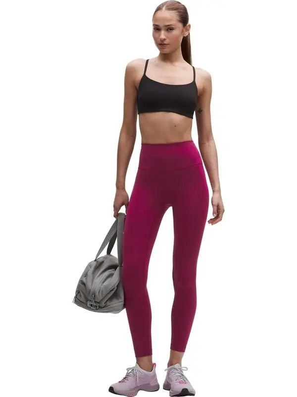 Lululemon Wunder Train No Line High-rise 25" Tights - Raspberry Rave