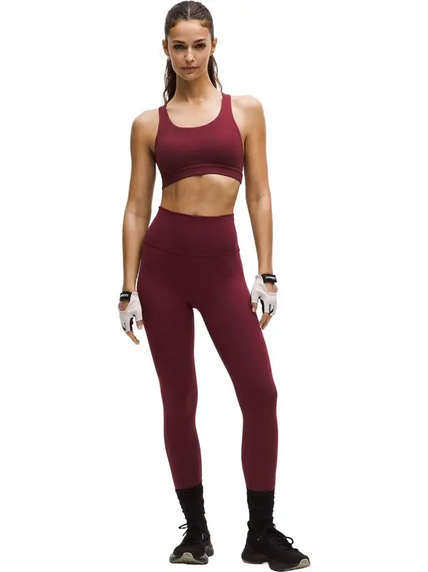 Lululemon Wunder Train No Line High-rise 28" Tights - Burgundy Bay