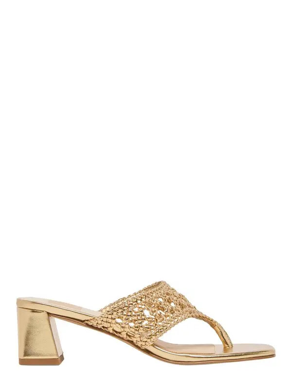 DOLCEVITA Barlo Heels - Gold Woven Stella