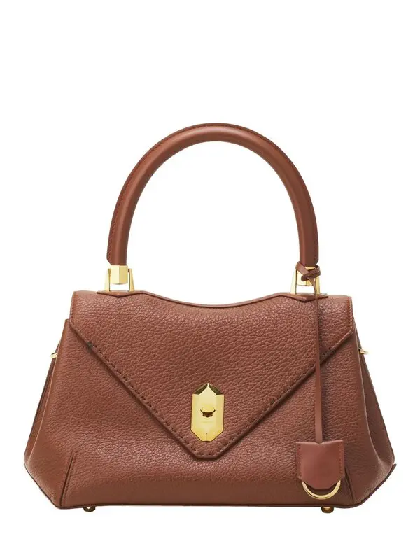 LANVIN Le Confident Leather Bag - Chestnuts