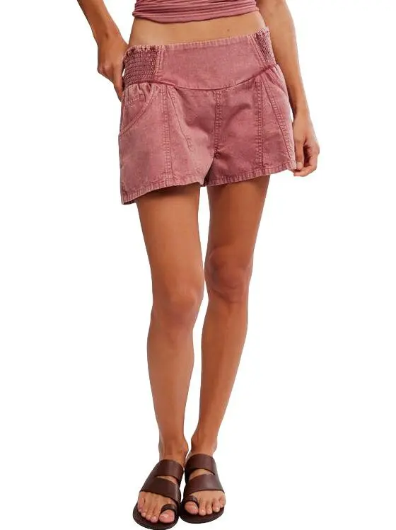 Free People Luna Pull-on Denim Shorts - Canyon Sunset