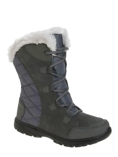 Columbia Ice Maiden Ii Waterproof Faux Fur Lined Boots - Dove/stratus