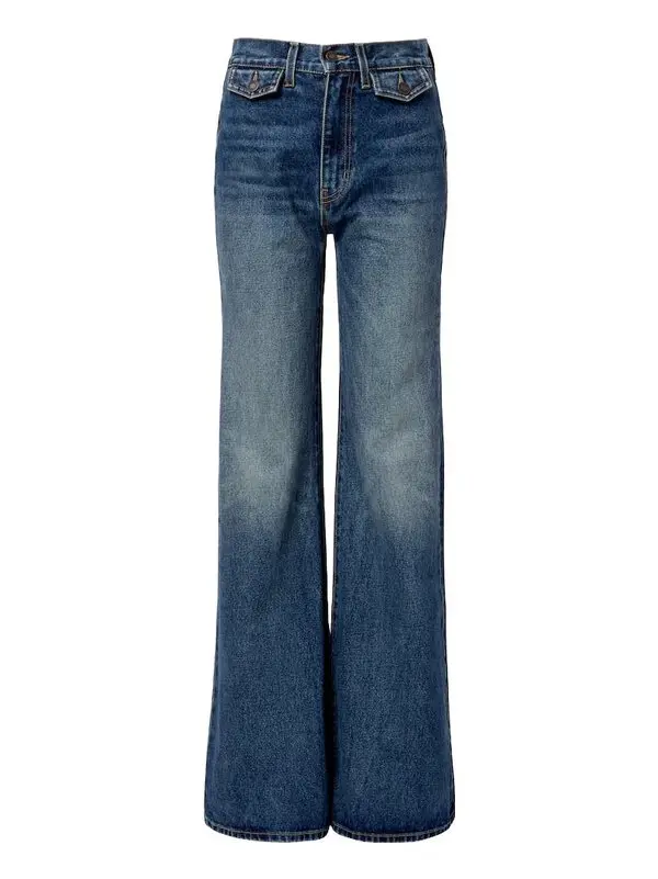 NILI LOTAN Edira Wide-leg Jeans - Blue
