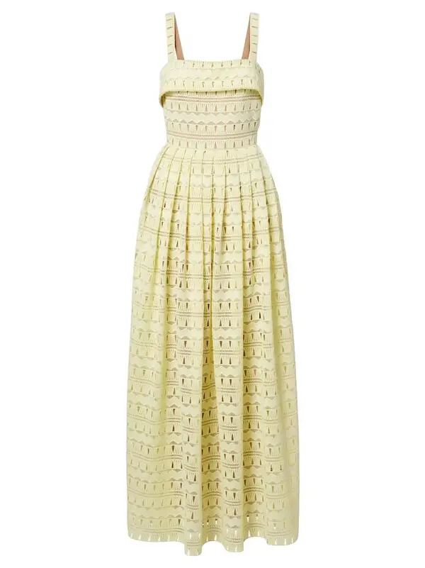 Elie Saab Macramé Gown - Yellow