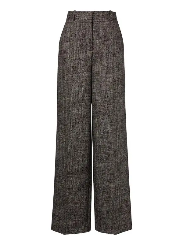 JOSEPH Hawley Virgin Wool Wide-leg Pants - Brown