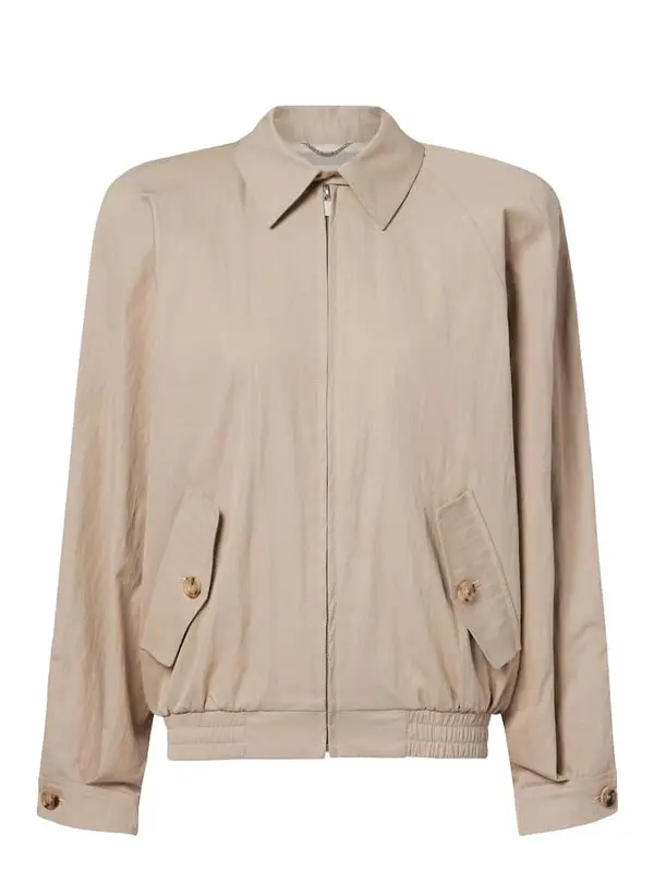 Magda Butrym Cotton-blend Bomber Jacket - Beige