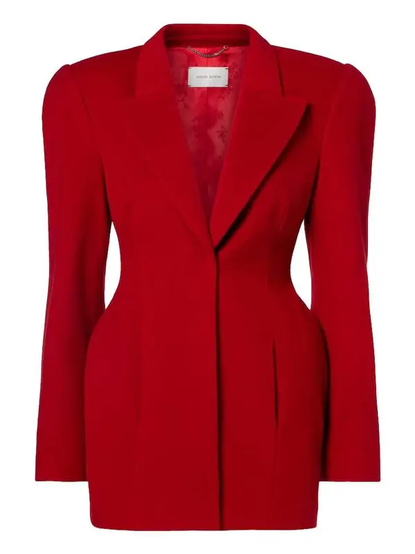 Magda Butrym Wool Blazer - Red