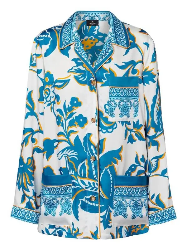 Etro Printed Crêpe-de-chine Blouse - Multicoloured