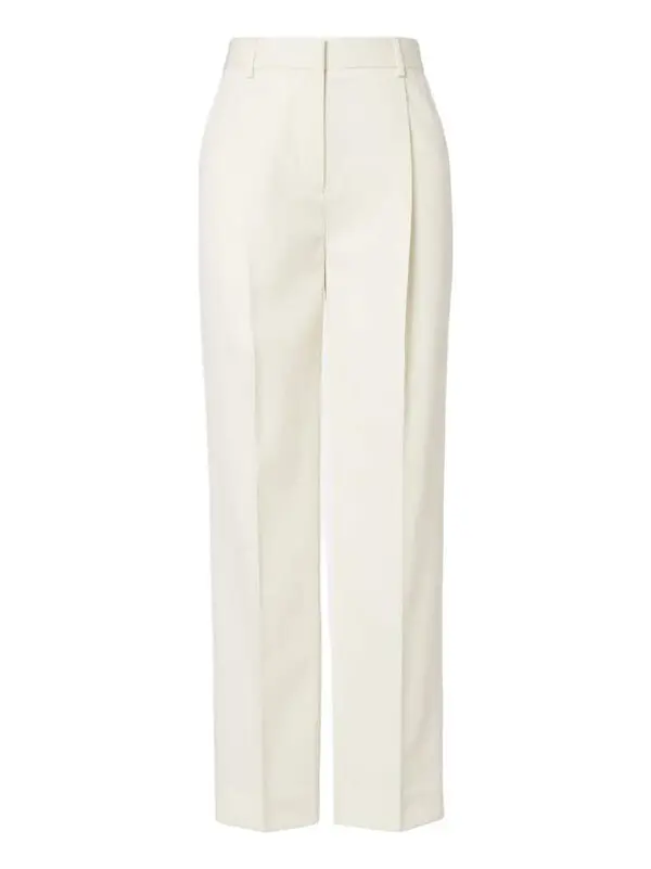 TOTEME Pleated Wide-leg Pants - White