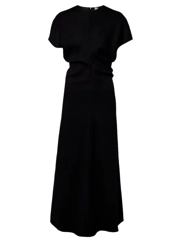 TOTEME Wool Maxi Dress - Black