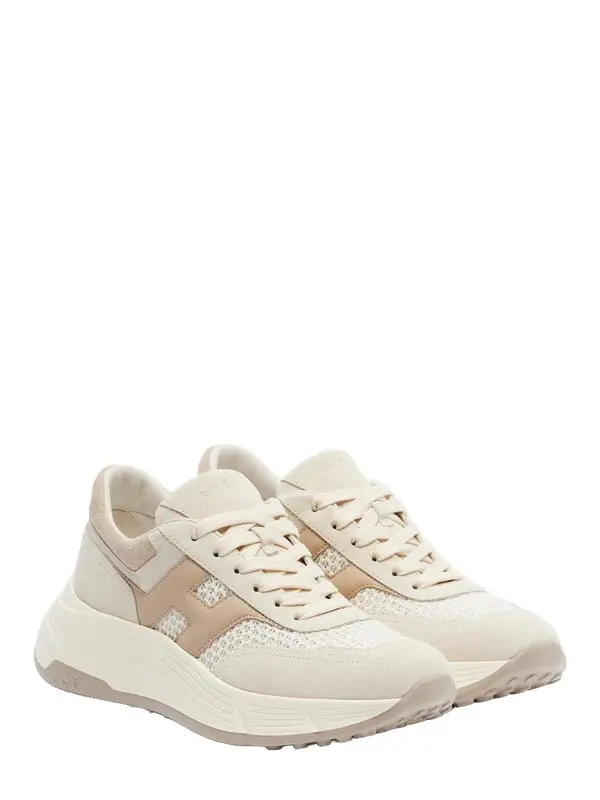 Hogan H669 Suede Sneakers - Beige