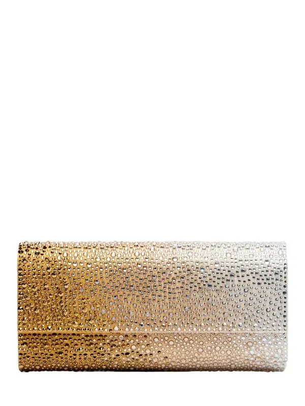Judith Leiber Gradient Perry Crystal-embellished Clutch - Gold