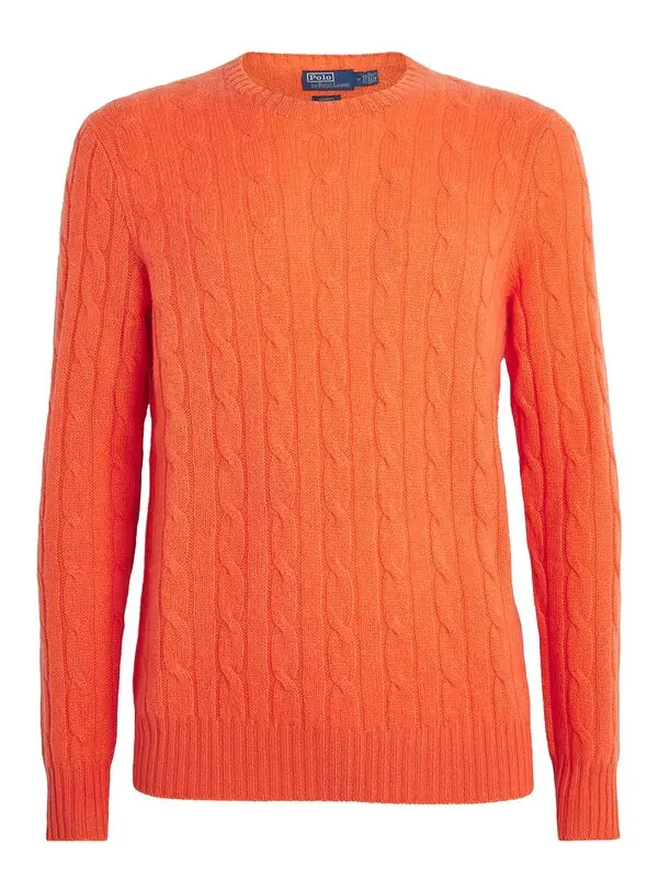 Polo Ralph Lauren Cashmere Cable-knit Sweater - Orange