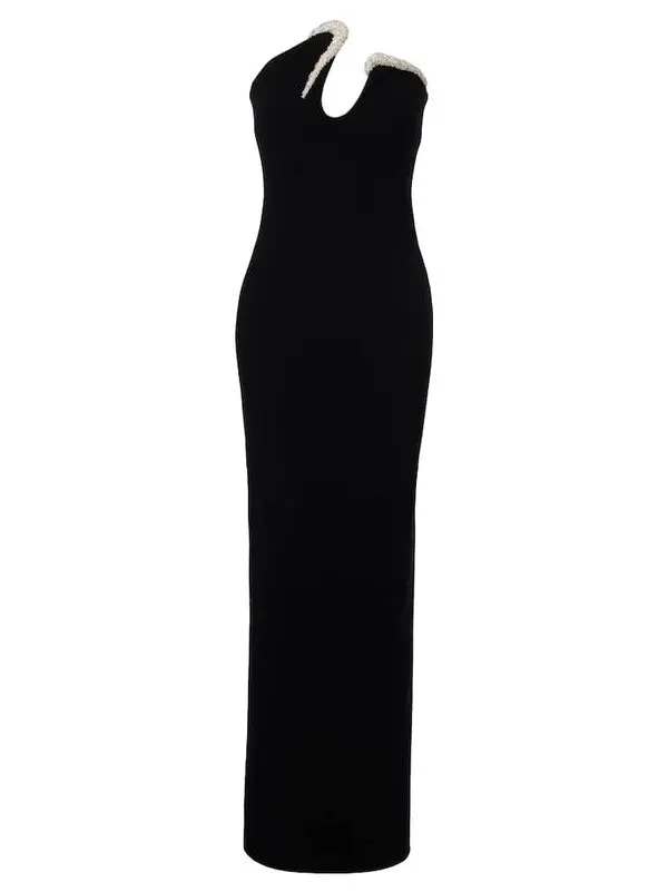Rachel Gilbert Tessa Embellished Gown - Black