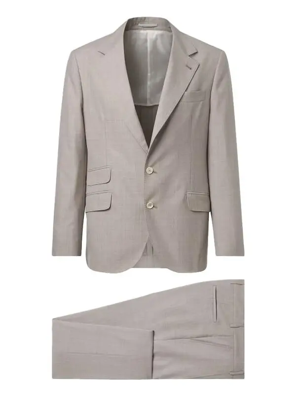 Brunello Cucinelli Virgin Wool Suit - Brown