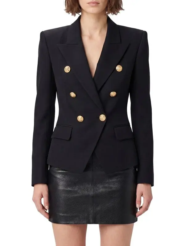 Balmain Double Breasted Blazer - Black