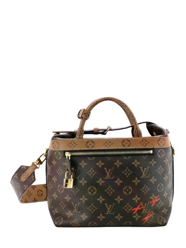 LOUIS VUITTON City Cruiser Handbag Reverse Monogram Canvas Pm - Brown