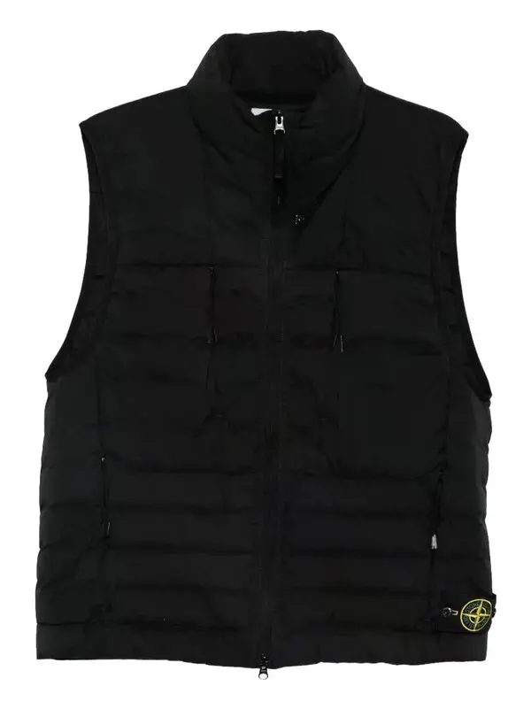 Stone Island Quilted Waistcoat - Black