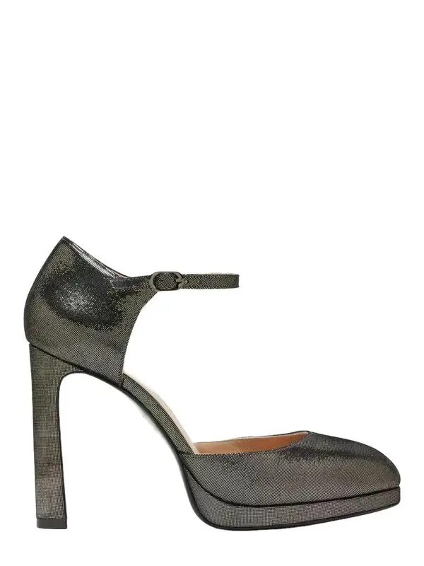 STUART WEITZMAN Platform Buckle Sandals - Grey