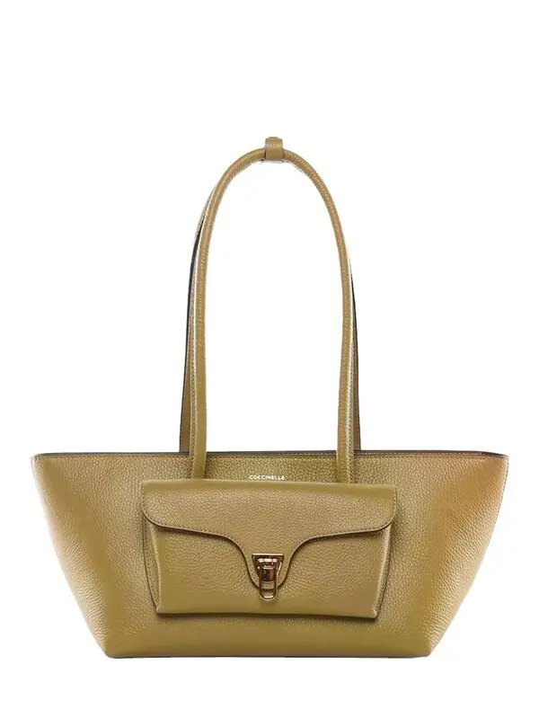 COCCINELLE Turnlock Pocket Tote - Neutrals