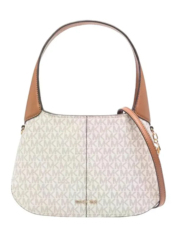 Michael Kors Alice Logo-charm Shoulder Bag - Neutrals