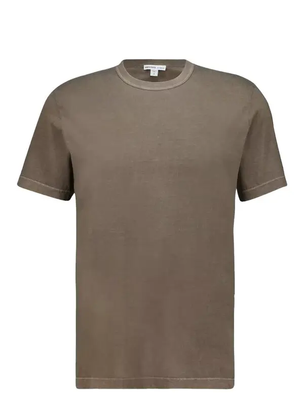 JAMES PERSE Crew-neck Short-sleeve T-shirt - Brown