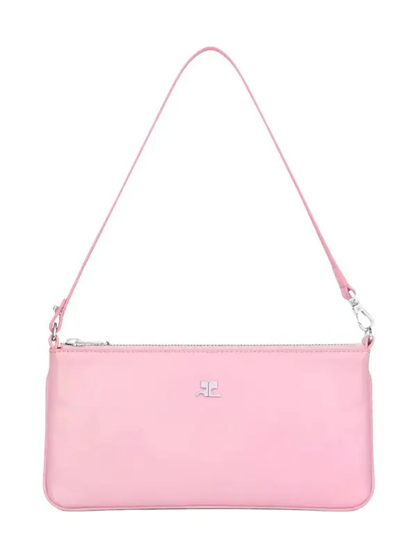 COURREGES Zipped Leather Pouch - Pink