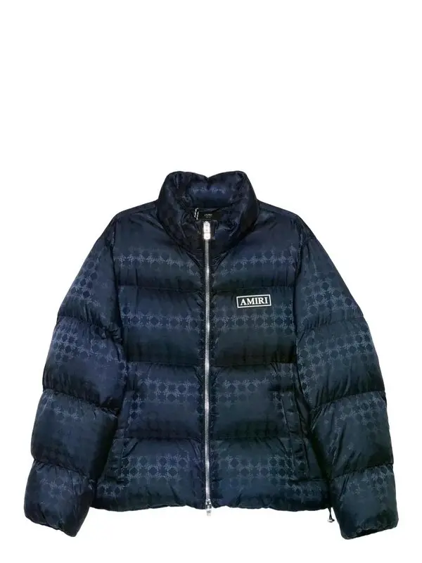Amiri Jacquard Puffer Jacket - Blue