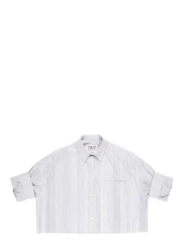 TWP Cropped Shirt - White