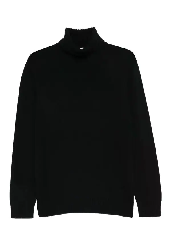 KANGRA Roll-neck Sweater - Black