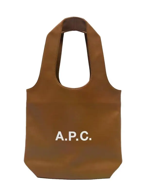 A.p.c. Logo Tote - Brown