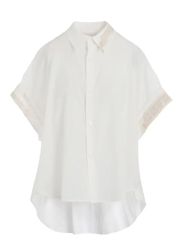 Y’s Short Cuffs Shirt - White