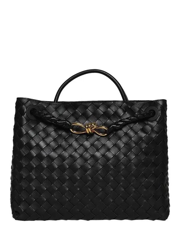 Bottega Veneta Medium Andiamo Bag - Black
